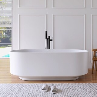 Alvana 69'' Freestanding Bathtub Solid Surface Soaking Tubs - On Sale ...