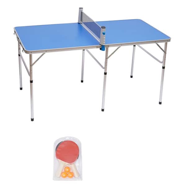 Table Tennis Table Portable Table with Ping Pong Net for Small Spaces ...