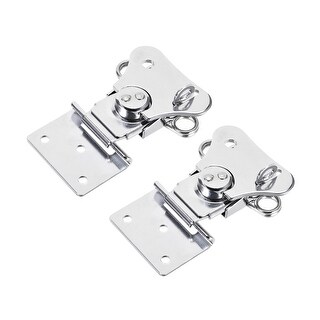 2.56-inch Iron Butterfly Twist Latch Large Keeper w keyhole - 2 Pcs ...