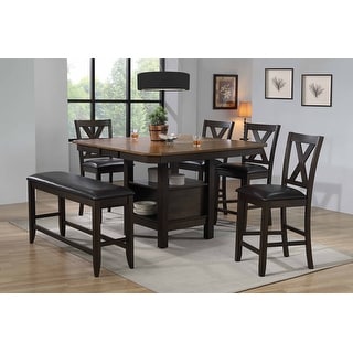 6 Piece Pub Table Set with storage - Bed Bath & Beyond - 31521134