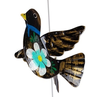 Novica Handmade Festive Doves Aluminum Decorative Garland - Multicolor ...