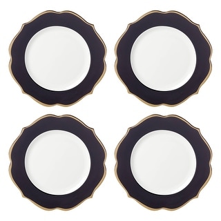 Lenox Contempo Luxe Black Accent Plates, Set of 4 - Bed Bath & Beyond ...