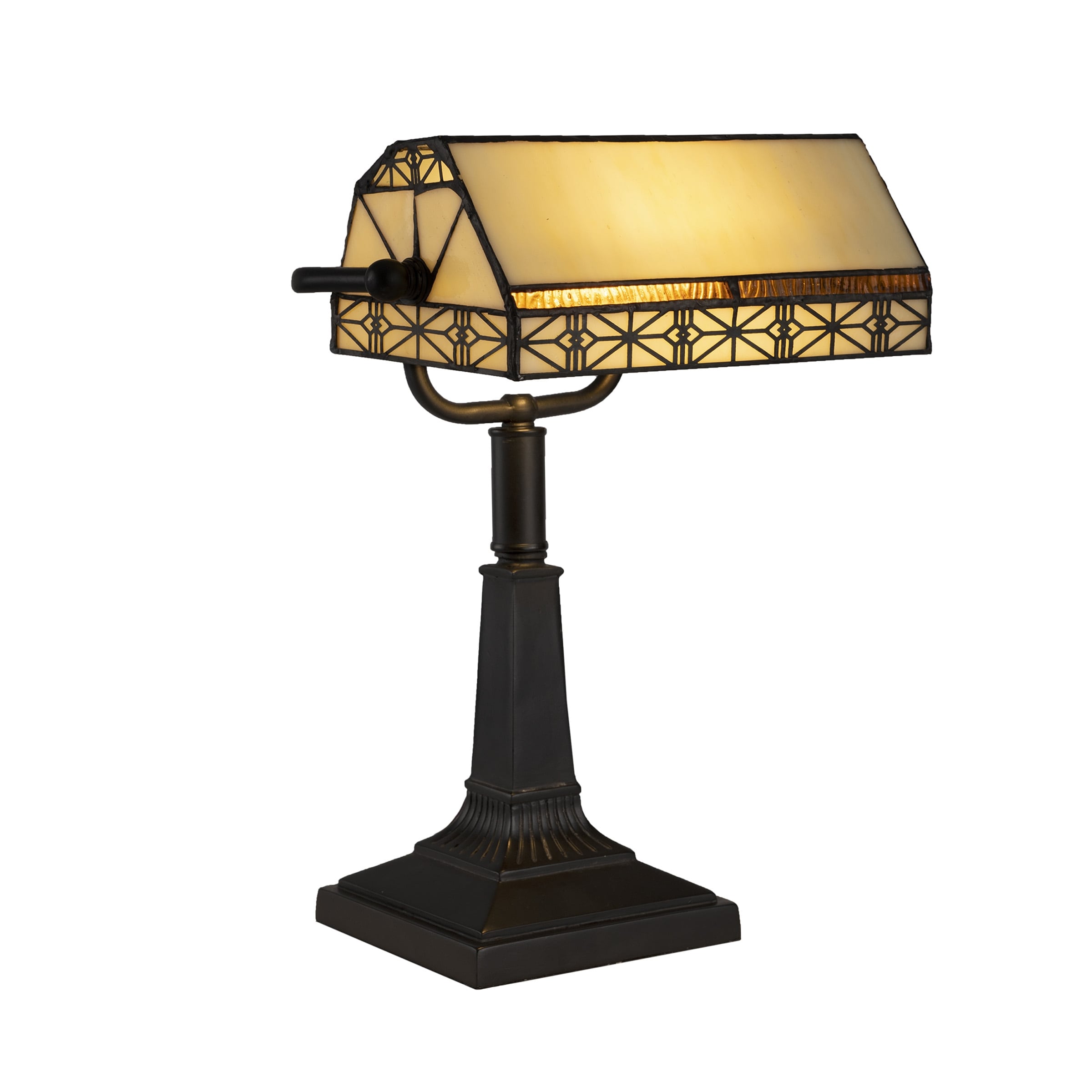Tiffany Style Bankers Lamp Stained Glass by Lavish Home On Sale Bed Bath Beyond 28424777