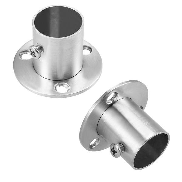 Pipe Bracket22mm DiaWall Mounted Hanging Rail Rod Support Socket ...