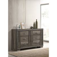 Sheffield Grey Oak 6-drawer Dresser - Bed Bath & Beyond - 39099482