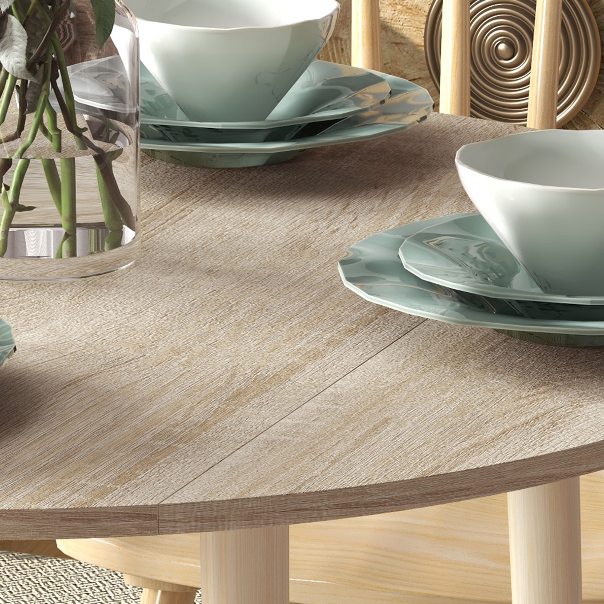 Round table collapsible store