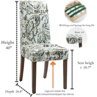 Cover Removable Interchangeable and Fabric Upholstered Chair with Solid ...