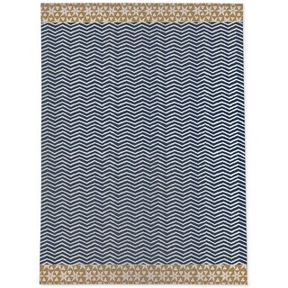 BULA ZIG BLUE Outdoor Rug By Kavka Designs - Bed Bath & Beyond - 36074563