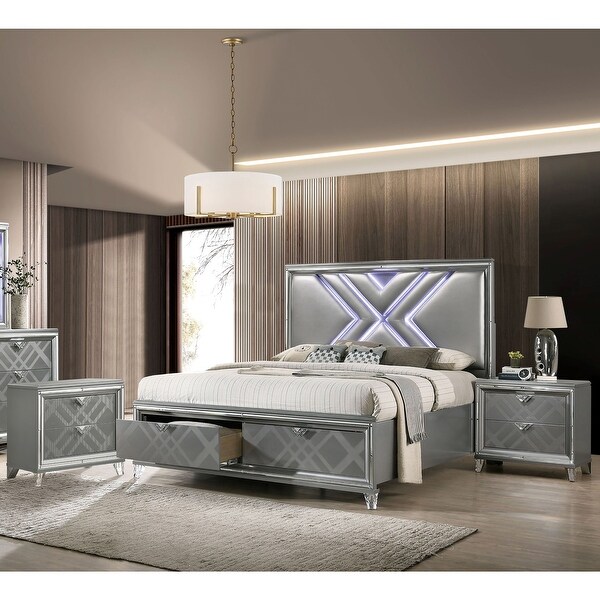 Simply Solid Shelba Solid Wood 4-piece Storage Bedroom Collection - Bed ...