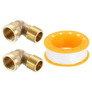 Brass Right Angle Pipe Fitting, Connector for Fluid Gas Fuel Pipe ...