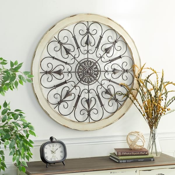 metal scrollwork wall decor
