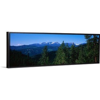 "Forest Cascade Range WA" Black Float Frame Canvas Art - Bed Bath ...