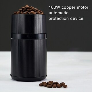 Coffee Grinder Powerful Motor RustProof Abs Condiment Grinder With ...