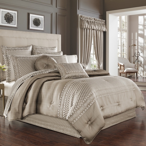 Five Queens Court Beaumont Champagne 4 piece Comforter Set On Sale Bed Bath Beyond 22644396