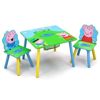 Wood Kids Storage Table and Chairs Set by Delta Children, Greenguard ...