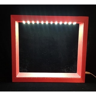 Red Square Leather With Led Lights Picture Frame - Bed Bath & Beyond ...