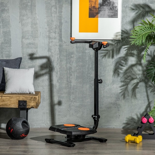 Soozier Foldable Ab Twister, Height Adjustable Twist Board with LCD ...