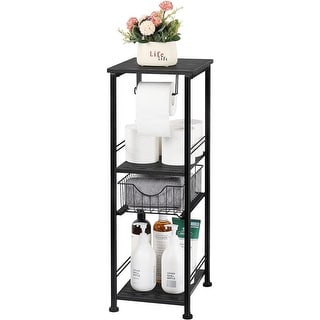 3 Tier Bathroom Organizer Freestanding Bathroom Shelf with Drawers - 11 ...