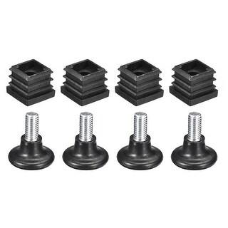 Inserts for Square Tubes with Leveling Feet, for Square Tube - Bed Bath ...