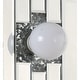 Roomfitters Noralie Mirrored & Faux Diamonds Mirror, Hollywood Backlit ...