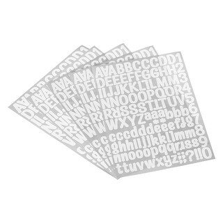 10 Sheets 126 Pcs Vinyl Letters Number Sticker Decal Kit Self Adhesive ...