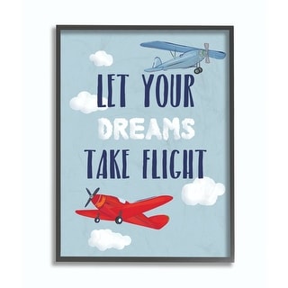 Stupell Let Your Dreams Take Flight Framed Wall Art - Bed Bath & Beyond ...