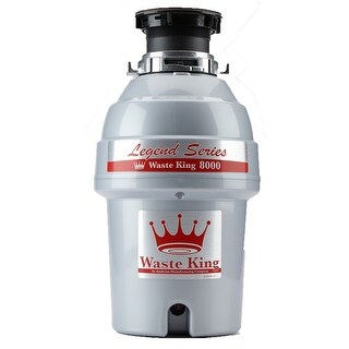 Waste King Garbage Disposal 1 HP Heavy Duty 2600 RPM Lifetime Warranty ...