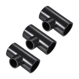 3Pcs UPVC 1-1/4" x 3/4" Reducing Tee Pipe Fitting T Shape Socket ...