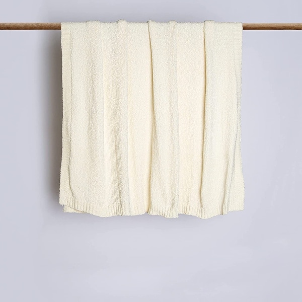 Aurora Home Shiny Chenille Throw Blanket - On Sale - Bed Bath & Beyond ...