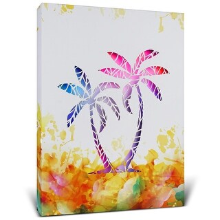 CoTa Global Palm Tree Light Up LED Wall Art - Fun Changing Color LED ...