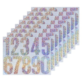 Numbers Stickers, Vinyl Self Adhesive Waterproof Number Mailbox Number ...