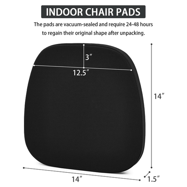 14x14 Inches Non Slip Metal Chair Pads Set of 4, Soft Metal Kitchen ...