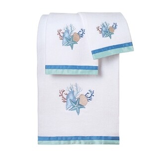 Nautical Seashell Bath Towel Set - 9.750 x 6.000 x 3.000 - Bed Bath ...