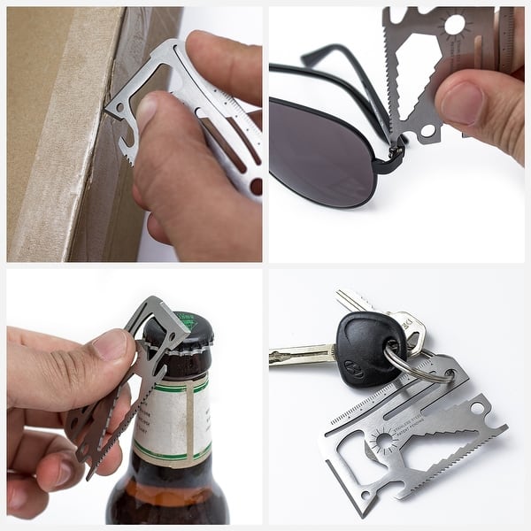 Wallet Wizard 26 Tools With 17 Functions Credit Card Sized Multitool ...