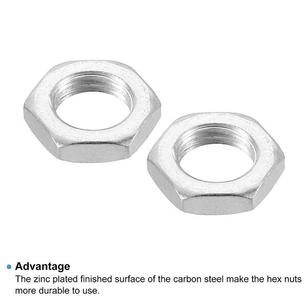 30pcs M8x1.0 Steel Hex Nuts Hardware Nuts Screw Bolt Fasteners 3mm High ...