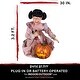 Haunted Hill Farm Lunging Pumpkin Carver Zombie Girl with Jack O ...