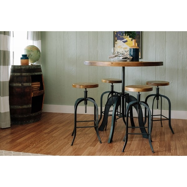 adjustable crank dining table
