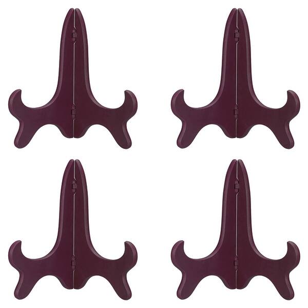 7 Inch Display Stand Holders Display Pictures PP Plastic Red Pack of 4 ...