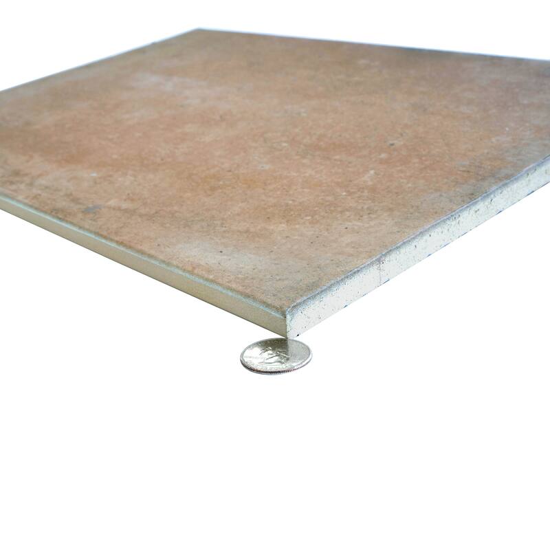 Apollo tile 13" x 18" x 1.5" Terralis Matte Terracotta Porcelain Tile ...