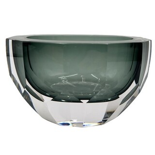 4" High Premium Contemporary Glass Vase in Grayish Blue - Bed Bath ...