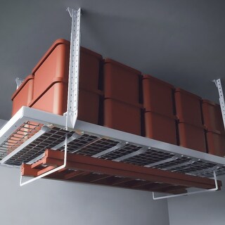 The Ceiling SAM Heavy Duty 4' x 8' Ceiling Steel Storage System ( Totes ...