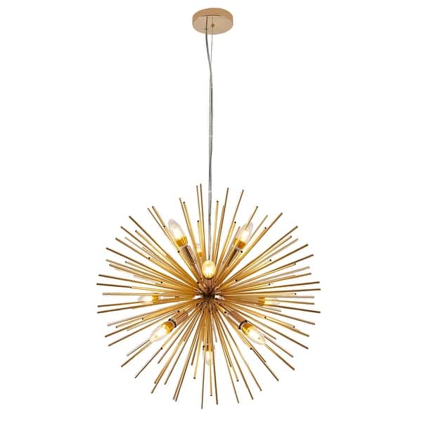 Aluminum Gold Spike Ball Pendant Lighting - Bed Bath & Beyond - 29357928