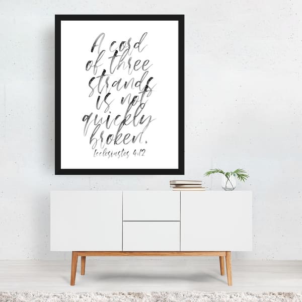 Typography Bible Bible Verse Black White Religion Art Print/Poster ...