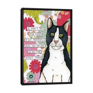 iCanvas "I Don't Beg" by Jamie Morath Framed - Bed Bath & Beyond - 37136705
