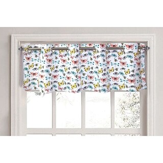 Cotton Window Topper With Grommet (17" X 72") (butterfly) - Bed Bath ...
