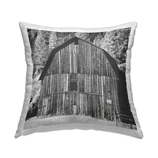 Stupell Rustic Country Barn Farm Landscape Printed Outdoor Throw Pillow ...
