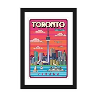 iCanvas "Toronto Pop Art Travel Poster" by Jim Zahniser - Bed Bath ...