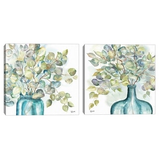 Eucalyptus in Mason Jar II, Eucalyptus in Mason Jar III by Tre Sorelle ...