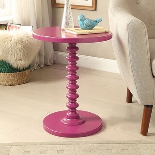 Purple Accent Table With Pedestal Base - Bed Bath & Beyond - 41317143