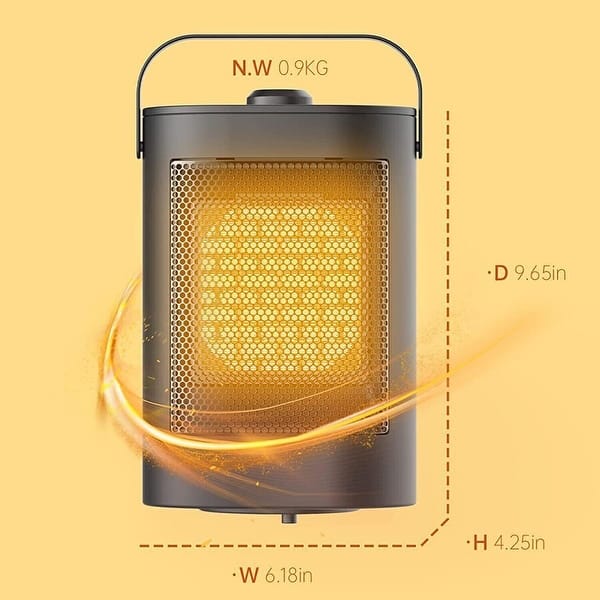 Recirculating Utility Space Heater Portable 2000W with Thermostat - Bed ...
